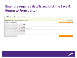 Form and survey builder training | PPT