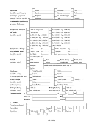 Form aplikasi a2 versi juli 2016 (Rekrutmen PT JIAEC) | PDF
