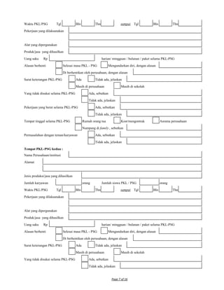 Form aplikasi a2 versi juli 2016 (Rekrutmen PT JIAEC) | PDF