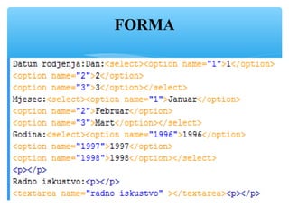 Forma prezentacija | PPT