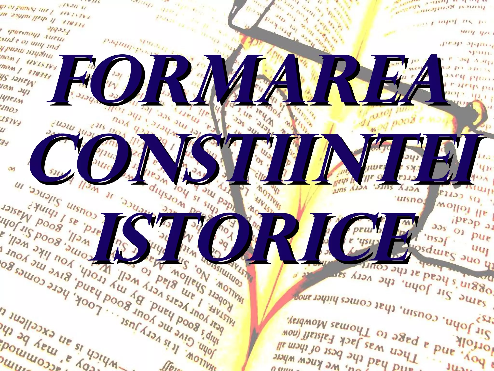 Formarea constiintei istorice romana | PPT