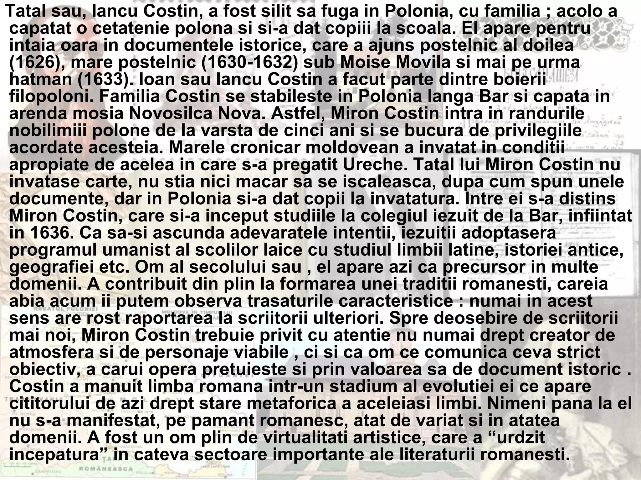 Formarea constiintei istorice romana | PPT