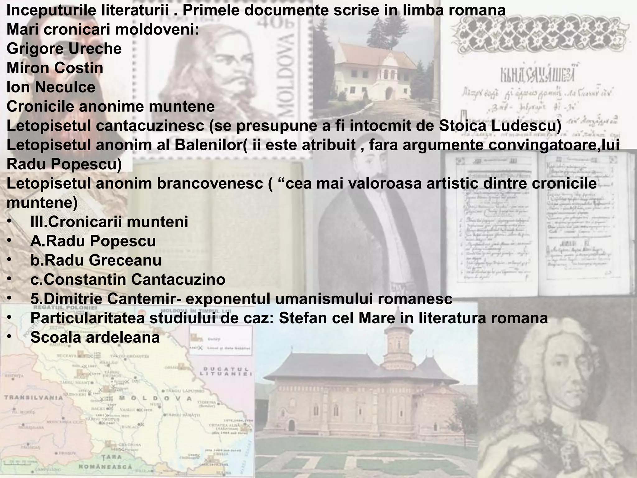Formarea constiintei istorice romana | PPT