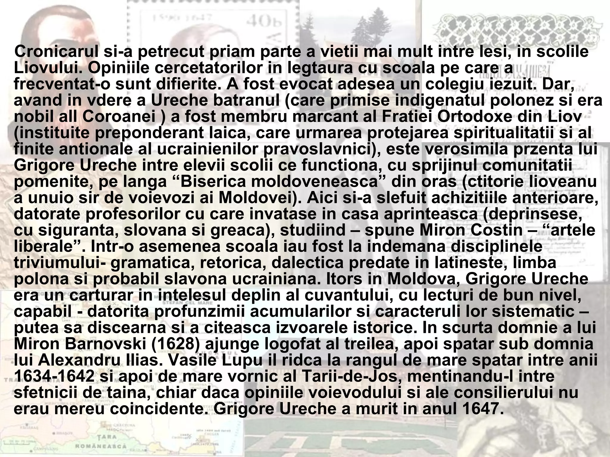 Formarea constiintei istorice romana | PPT