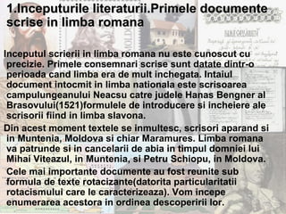 Formarea constiintei istorice romana | PPT