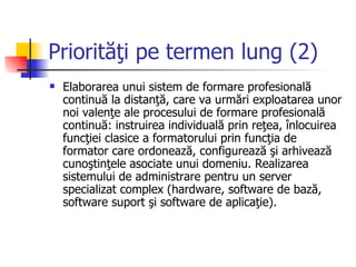 Formarea profesională continuă | PPT
