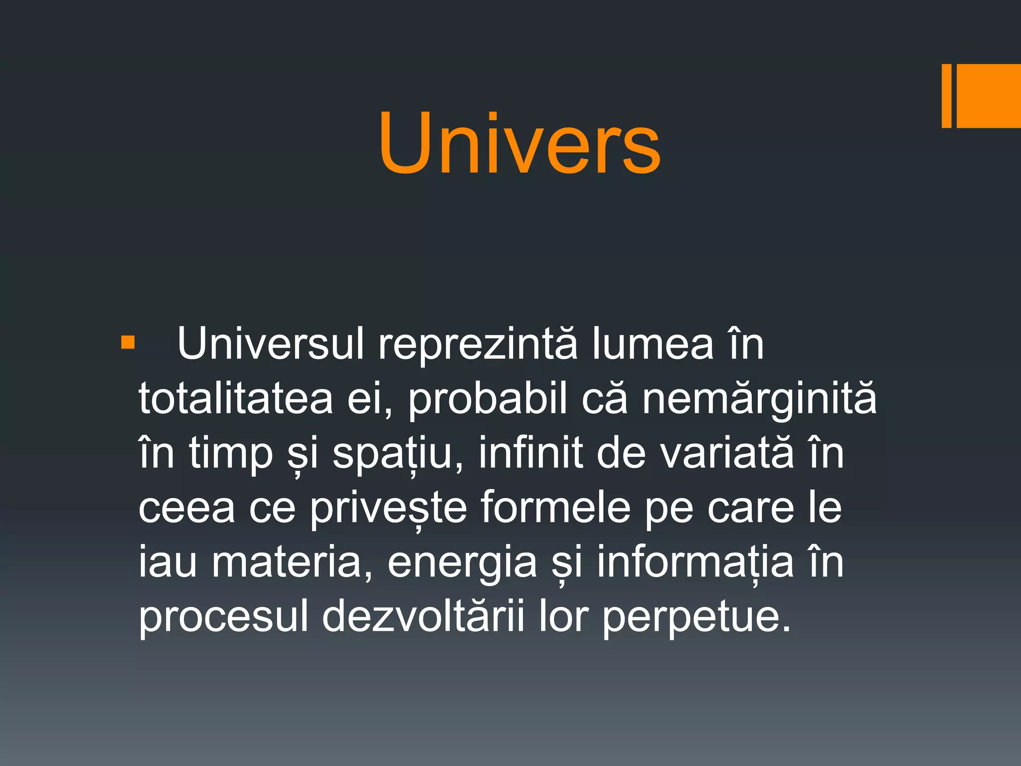 Formarea Universului -Bako Amalia | PPTX