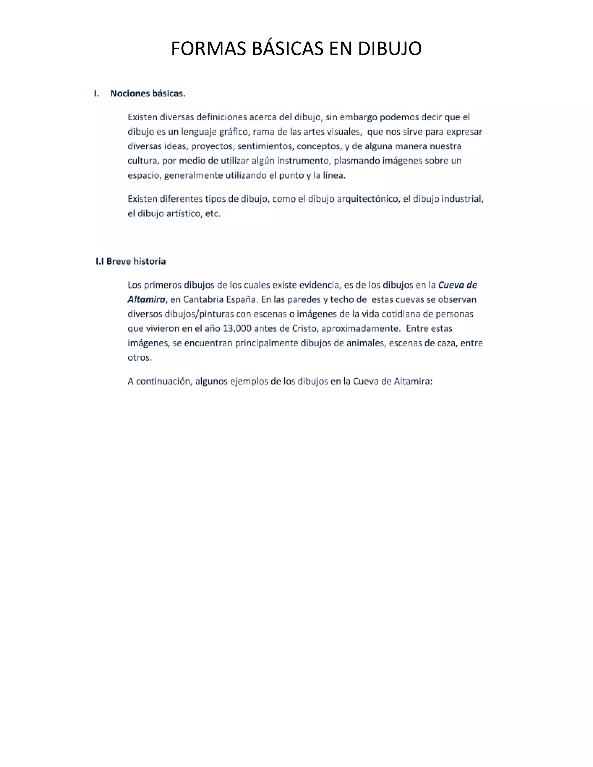 Formas básicas en dibujo | PDF