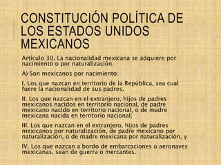 Formas de adquirir la nacionalidad | PPTX