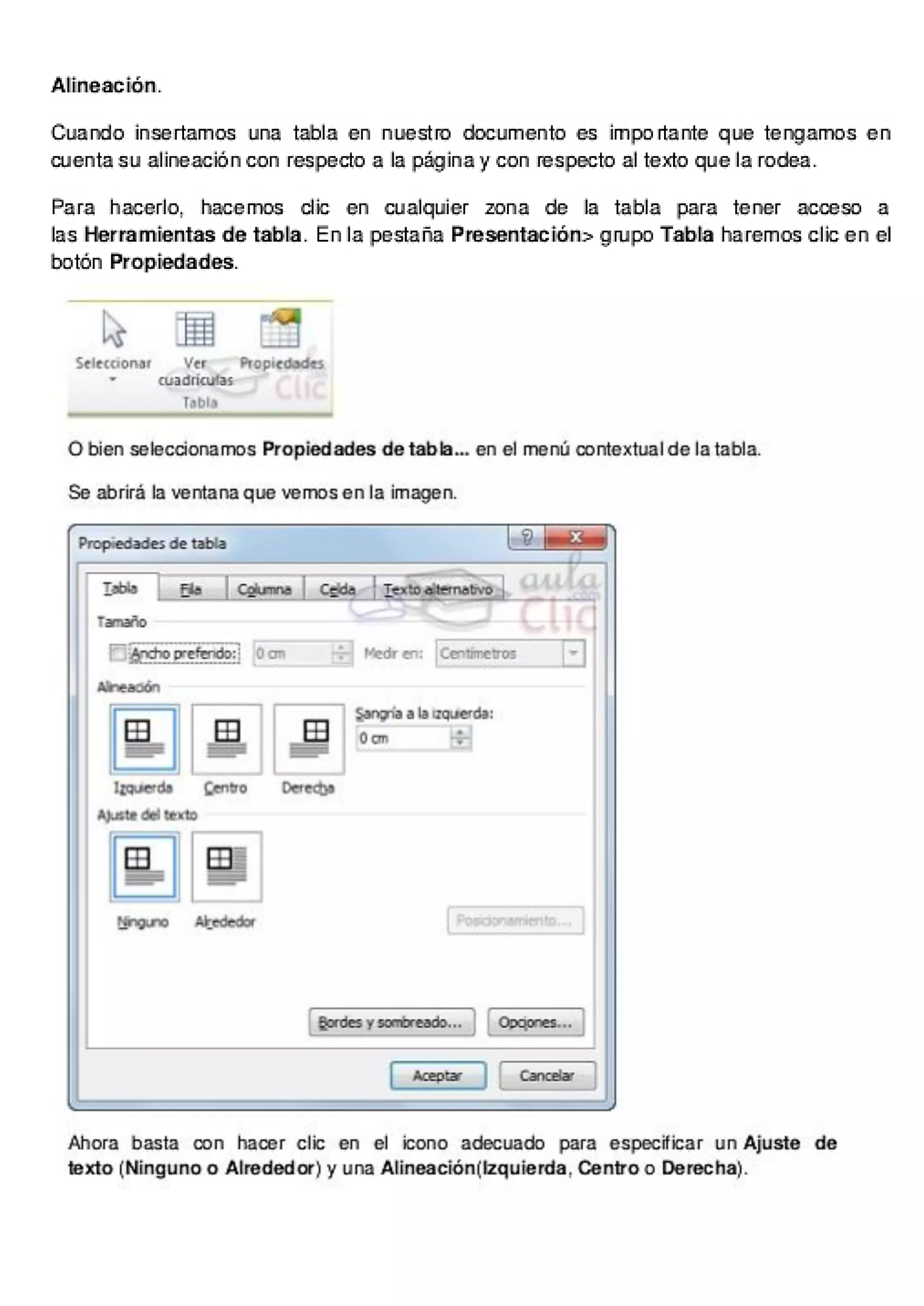 FORMAS DE CREAR UNA TABLA EN WORD, ejercicios en word | PDF