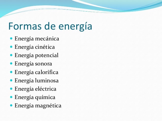 Formas de energia