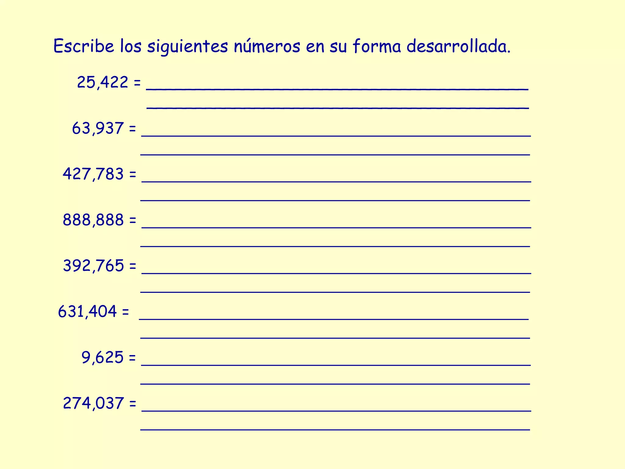 Formas de escribir un numero | PPT