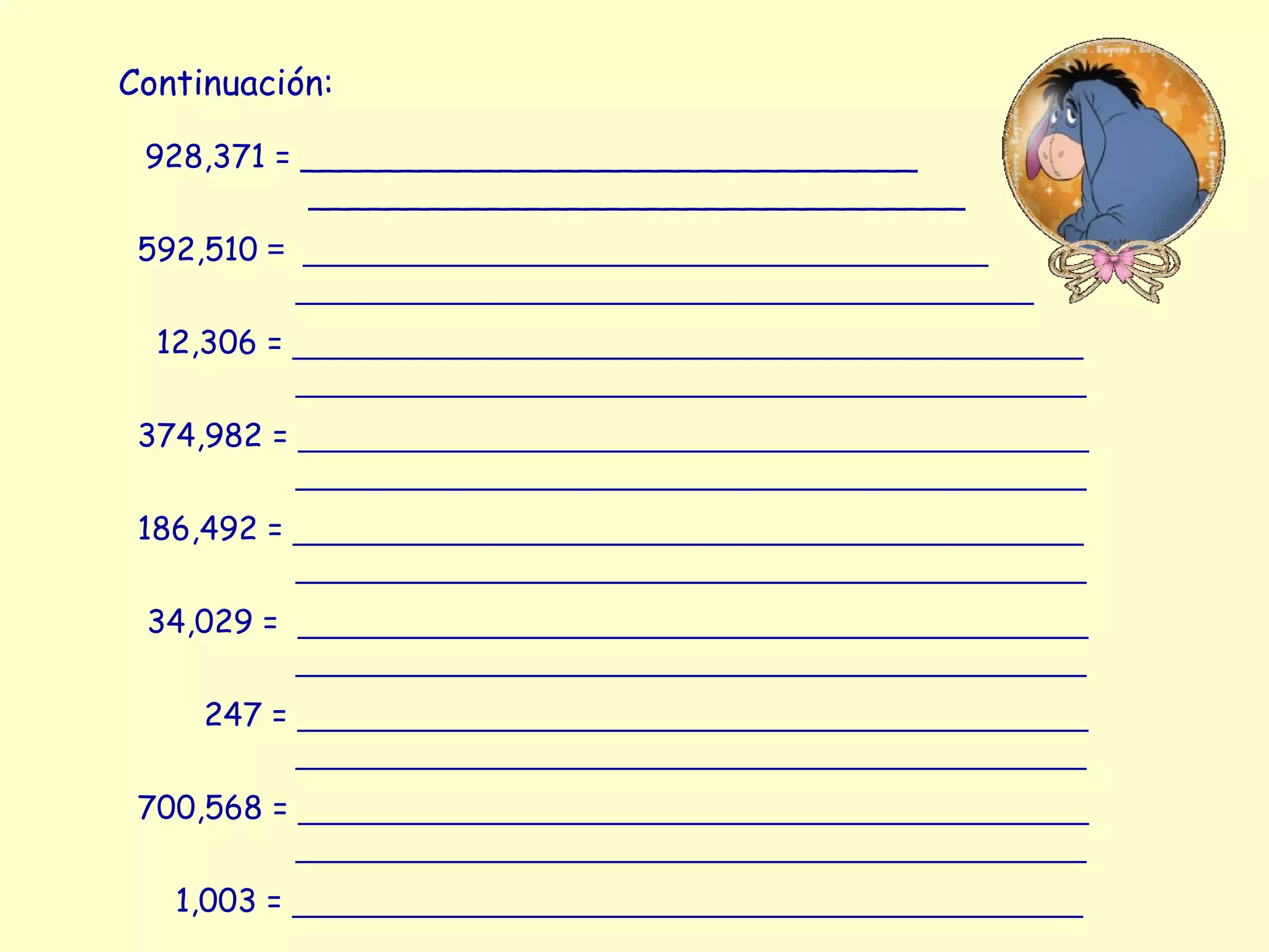 Formas de escribir un numero | PPT
