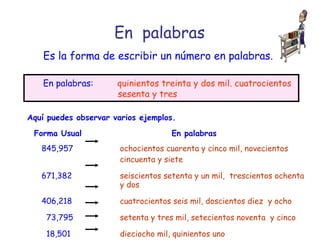 Formas de escribir un numero | PPT