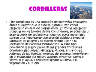 Formas del relieve | PPTX