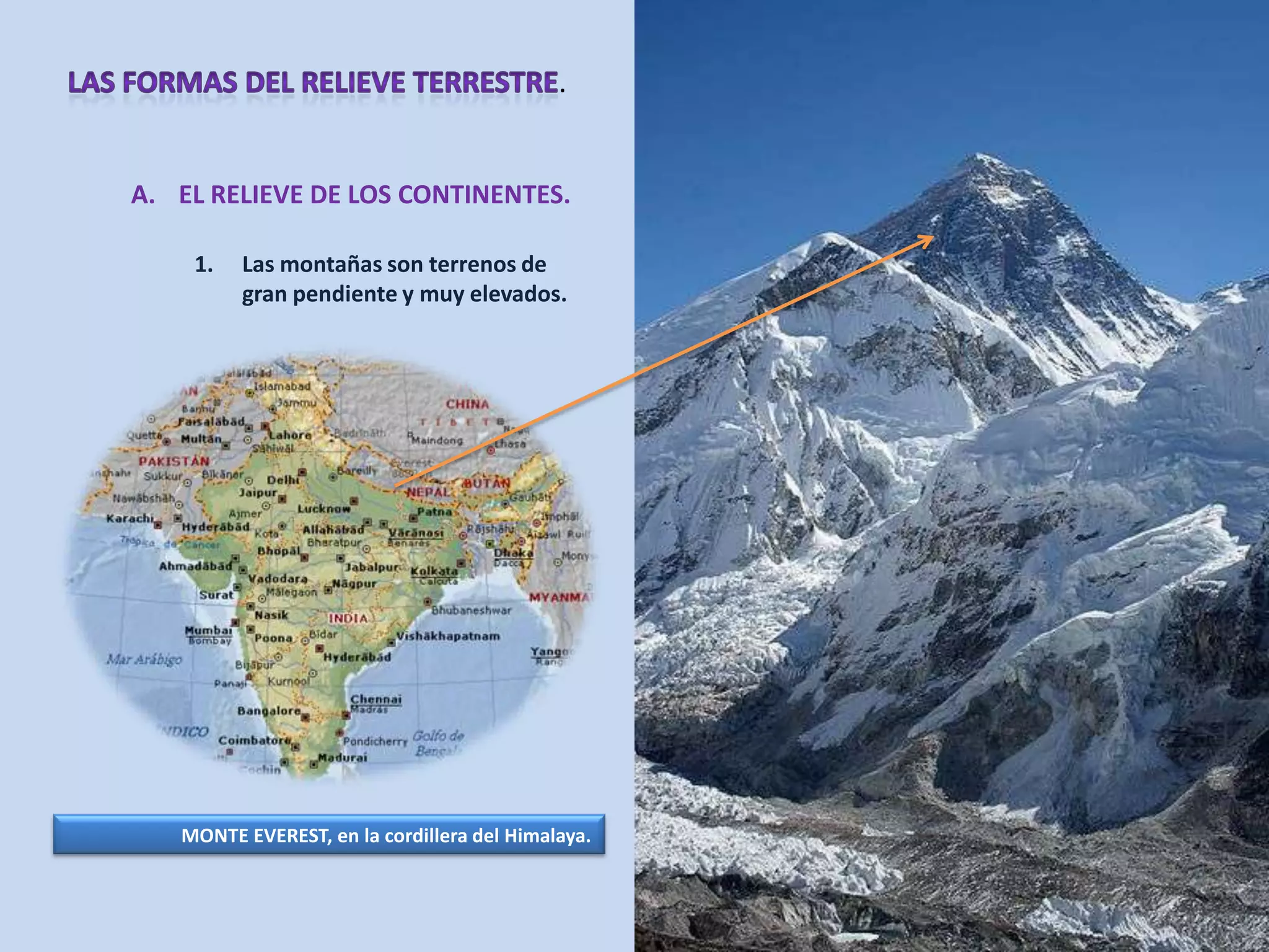 Formas del relieve terrestre. | PDF