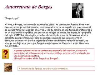 Formas del yo: autorretratos y autobiografías | PPT
