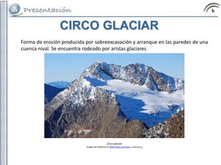 Formas erosion glaciar | PPTX
