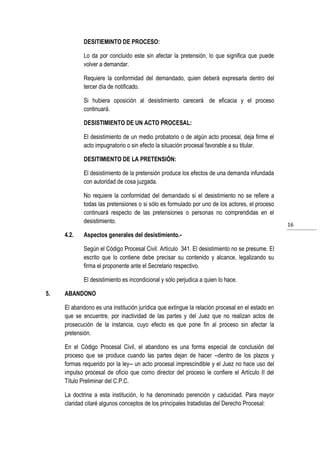 Formas especiales de conclusion de un proceso | PDF