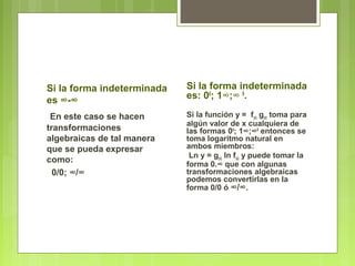Formas indeterminadas | PPT
