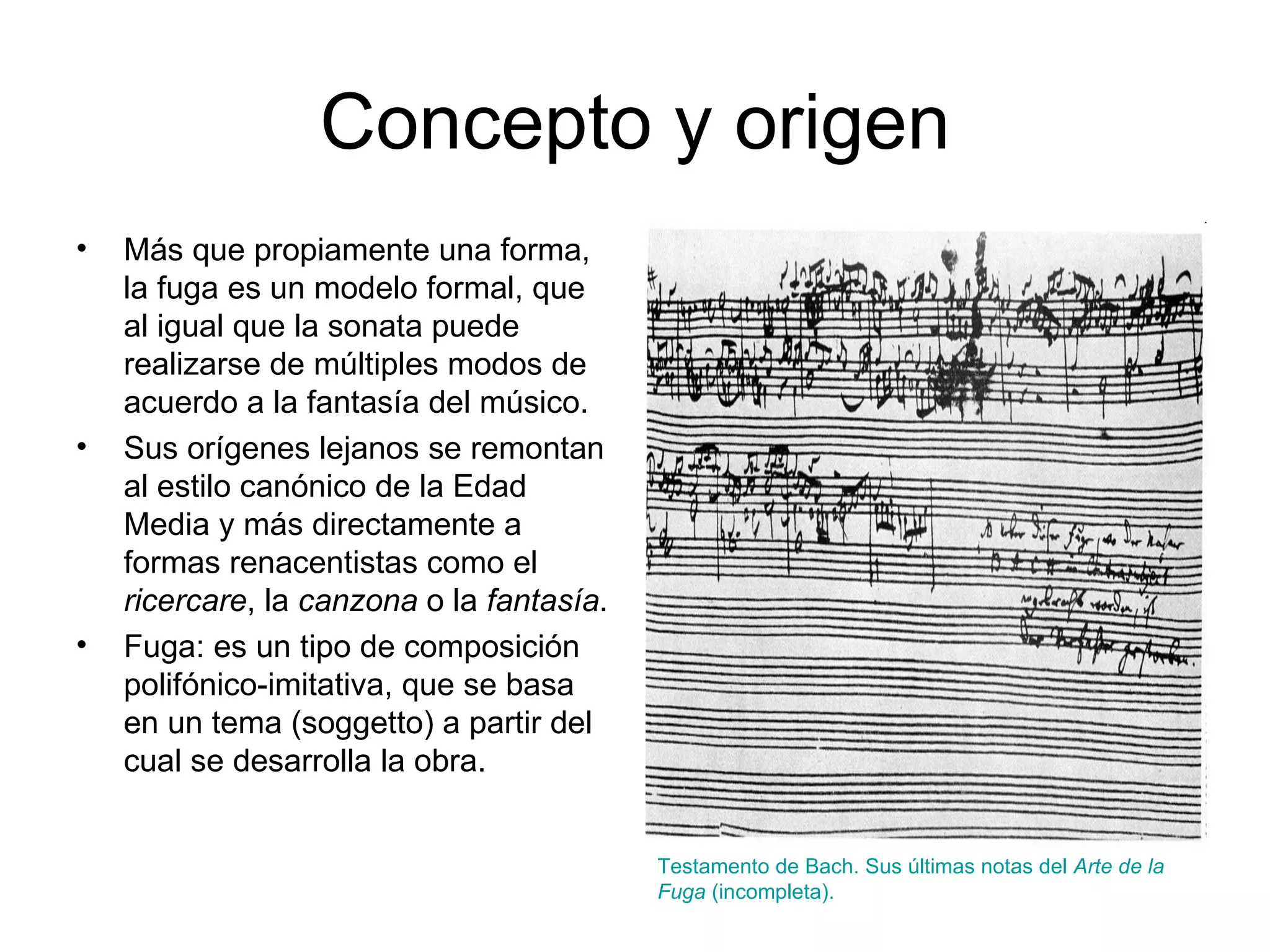 Formas Musicales. La Fuga | PPT | Classical Music | Music