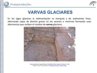 Formas sedimentacion glaciar | PPTX