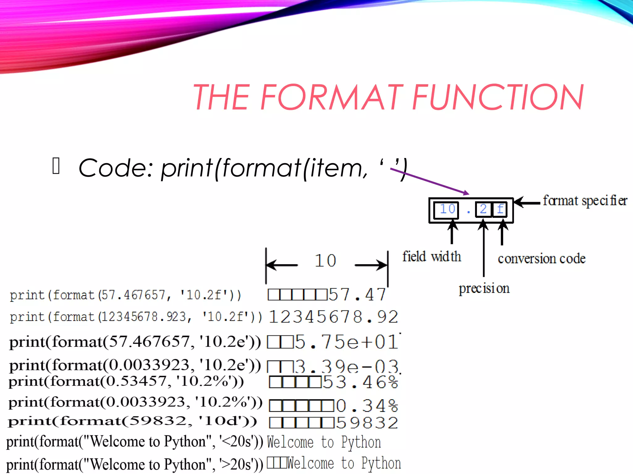 Formatting Output | PPT