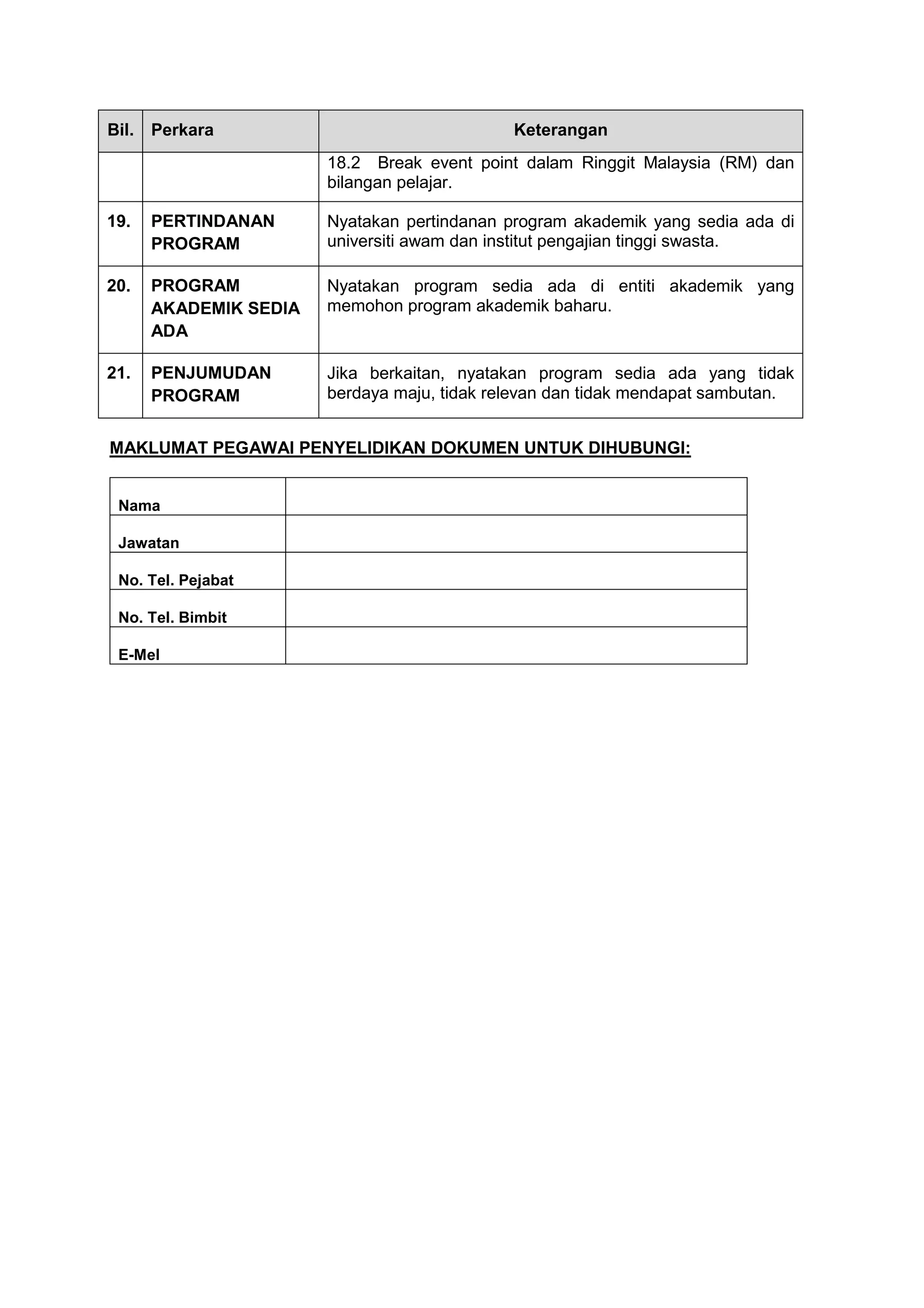 Format borang-panduan-permohonan-saringan-awal | PDF
