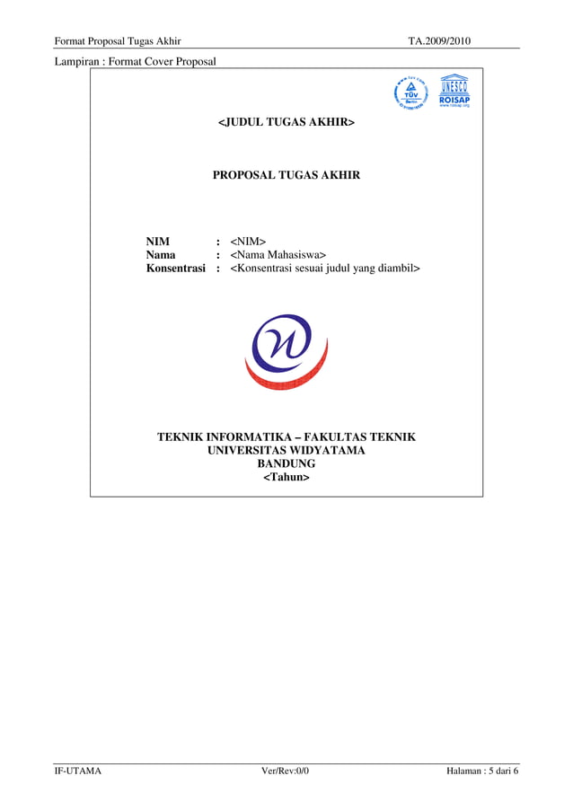 Format proposal-tugas-akhir | PDF
