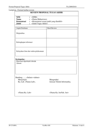 Format proposal-tugas-akhir | PDF