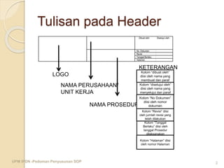 Format sop | PPTX