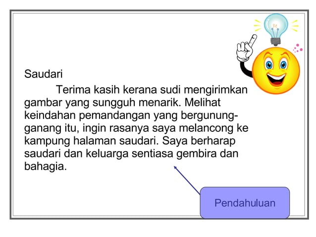 Format Surat Tidak Rasmi | PPT