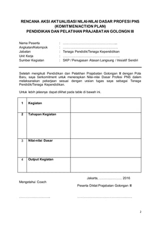 Format action plan | DOCX