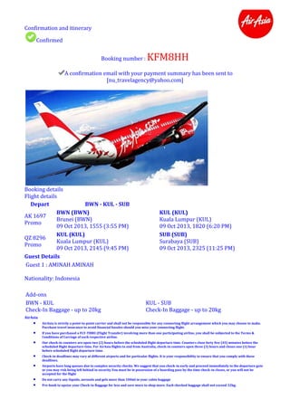 Format air asia azud | DOCX
