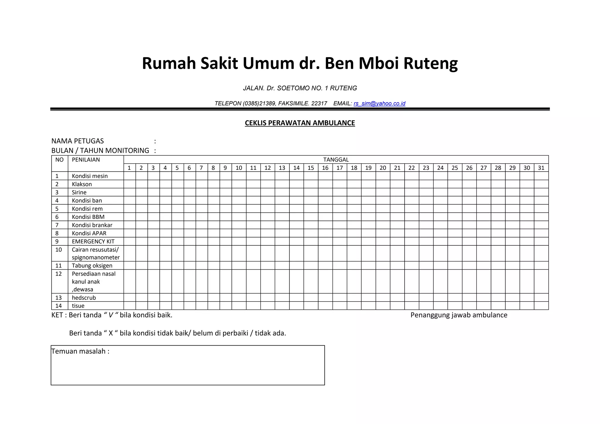 format ambulance.docx