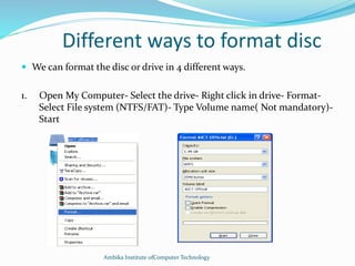 Format and partition | PPTX