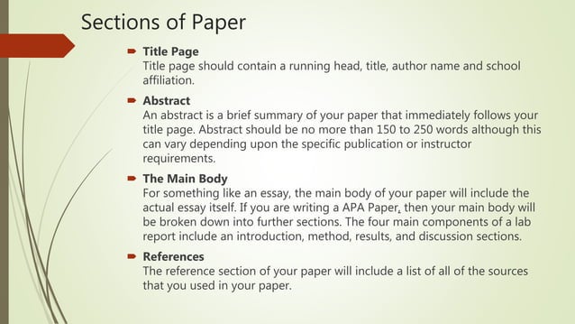 Format and references | PPT