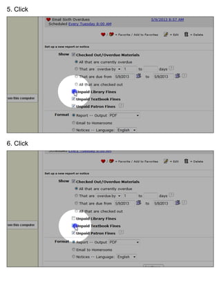 Follett Destiny, How to format and run email notices | DOC