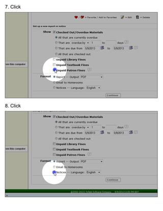 Follett Destiny, How to format and run email notices | DOC