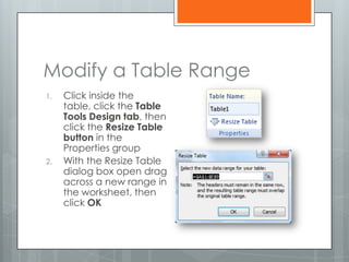 Format as a Table | PPTX