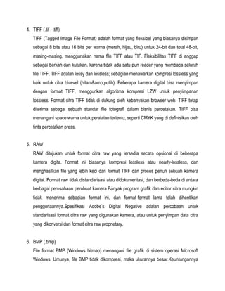 Format citra digital | DOC