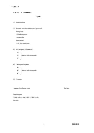 Format & contoh esei pbs bm | PDF