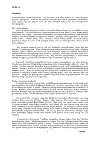 Format dan Contoh penulisan esei berformat | PDF