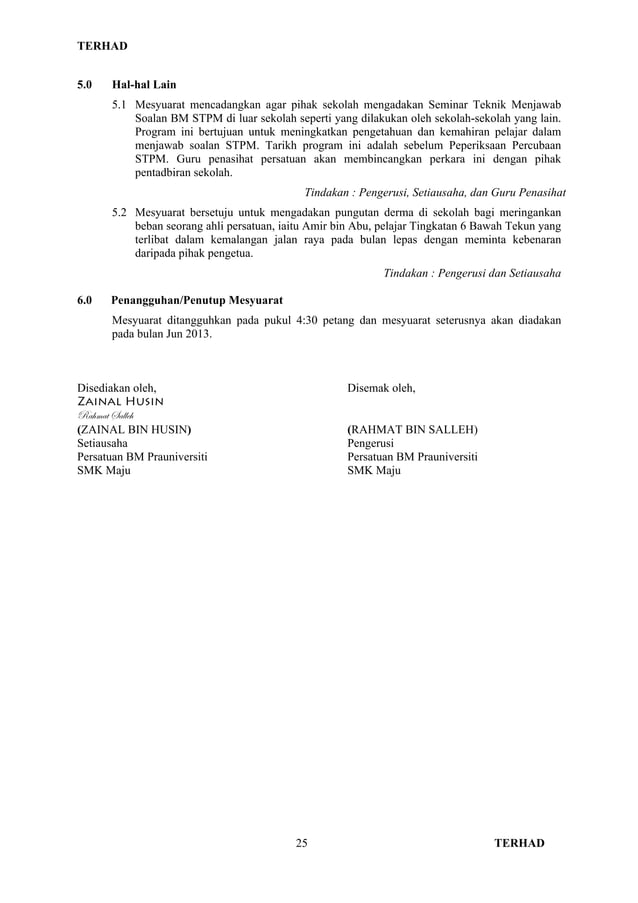 Format dan Contoh penulisan esei berformat | PDF