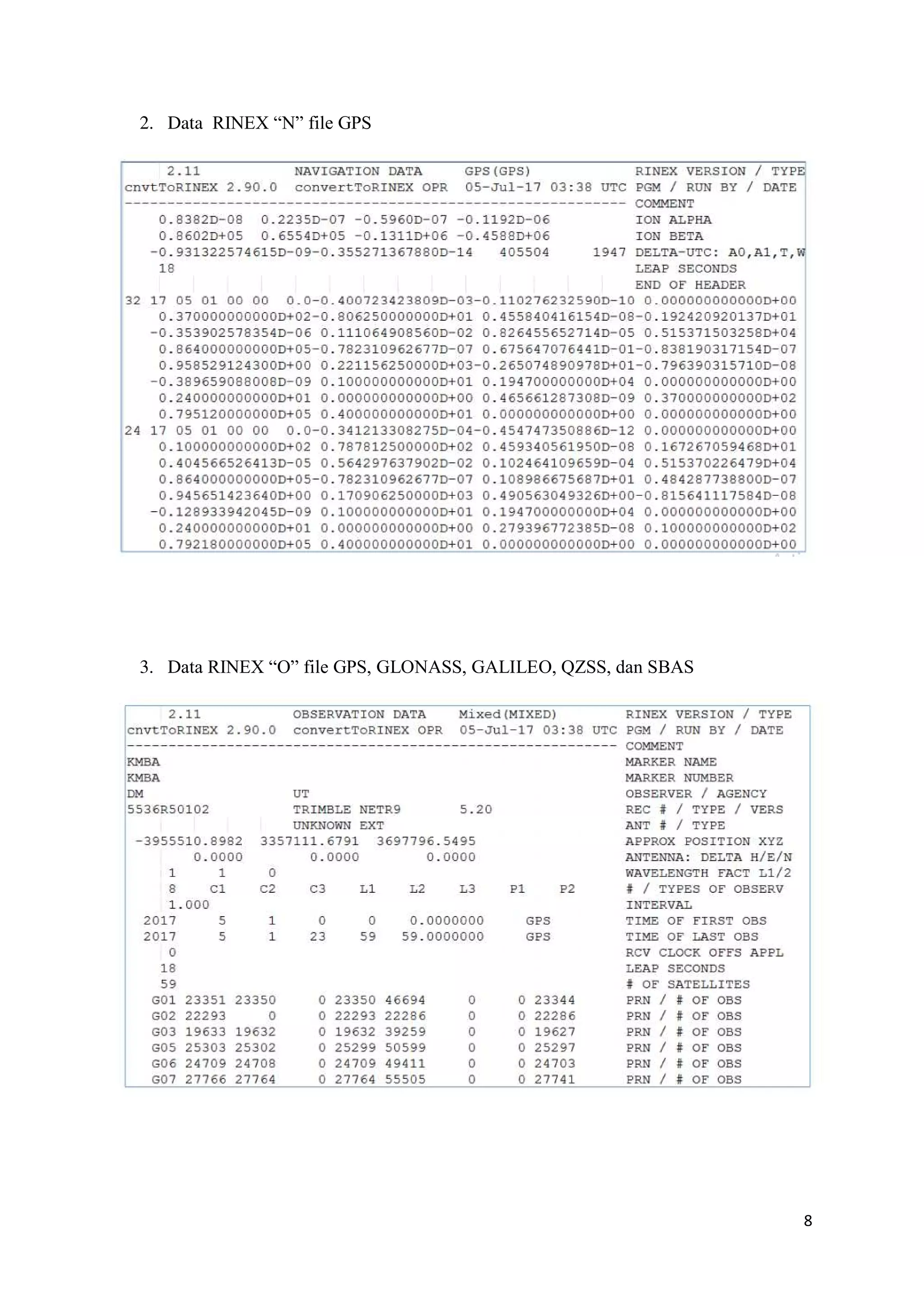 Sistem Referensi dan Penentuan Posisi - Format Data GNSS | PDF