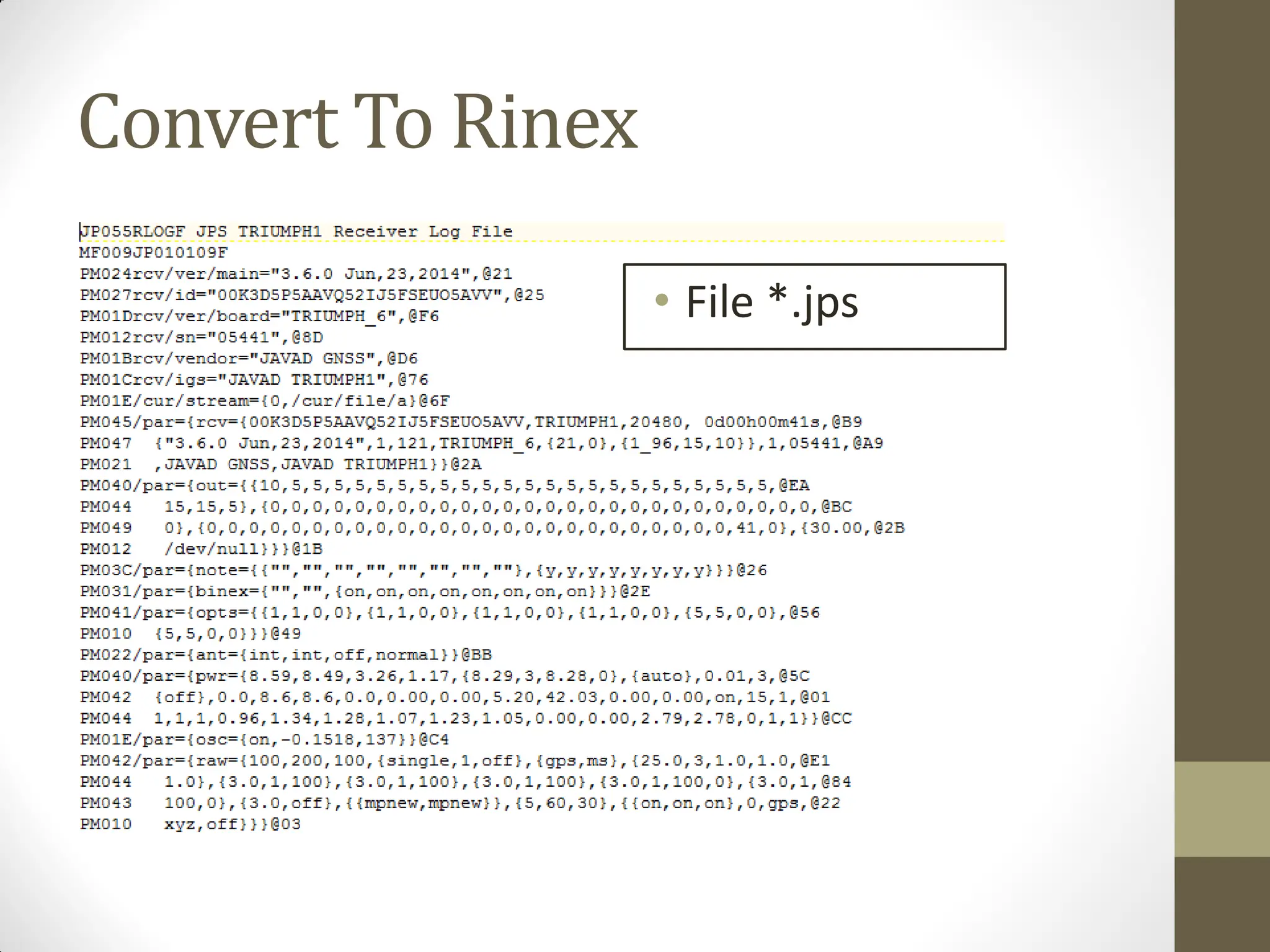 Format Data RINEX pada data hasil survey GNSS | PDF