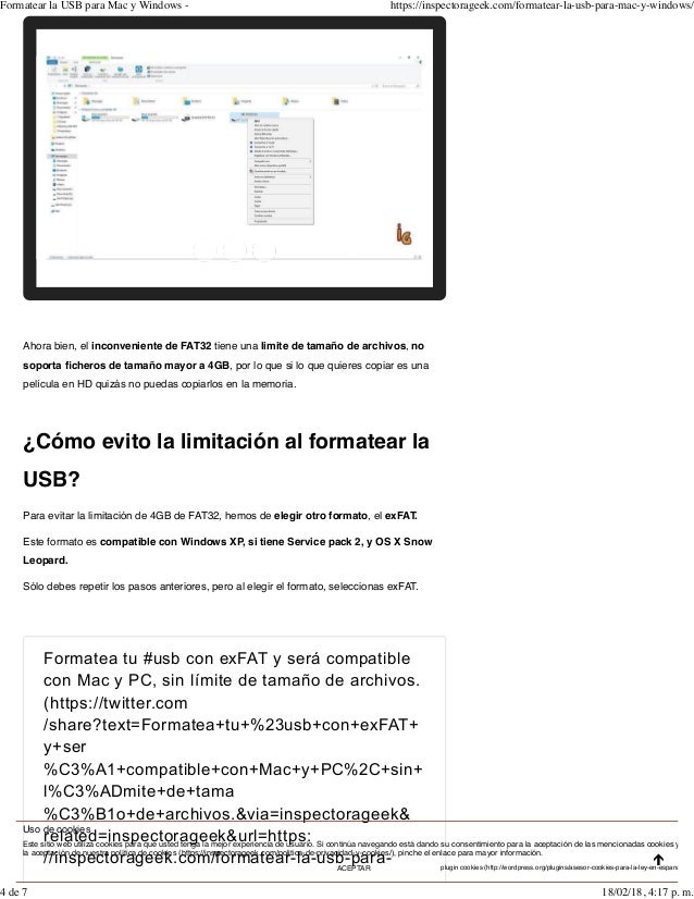 Formato Usb Para Mac Y Windows - singlexclusive