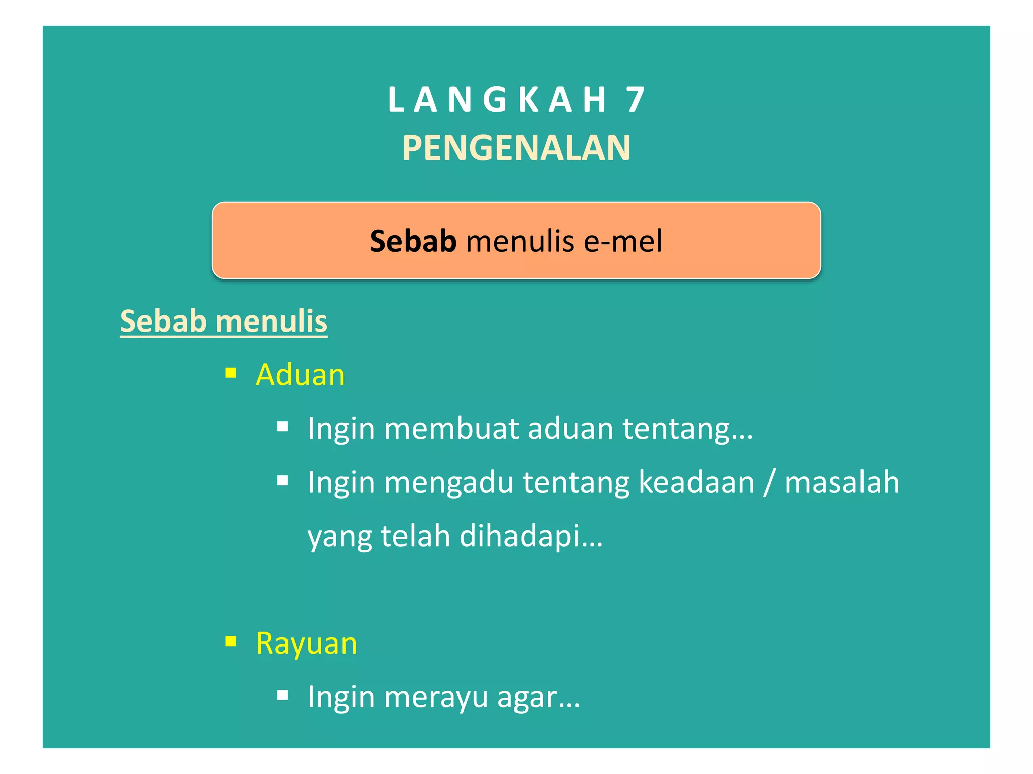 Format E-mel Rasmi | PPTX