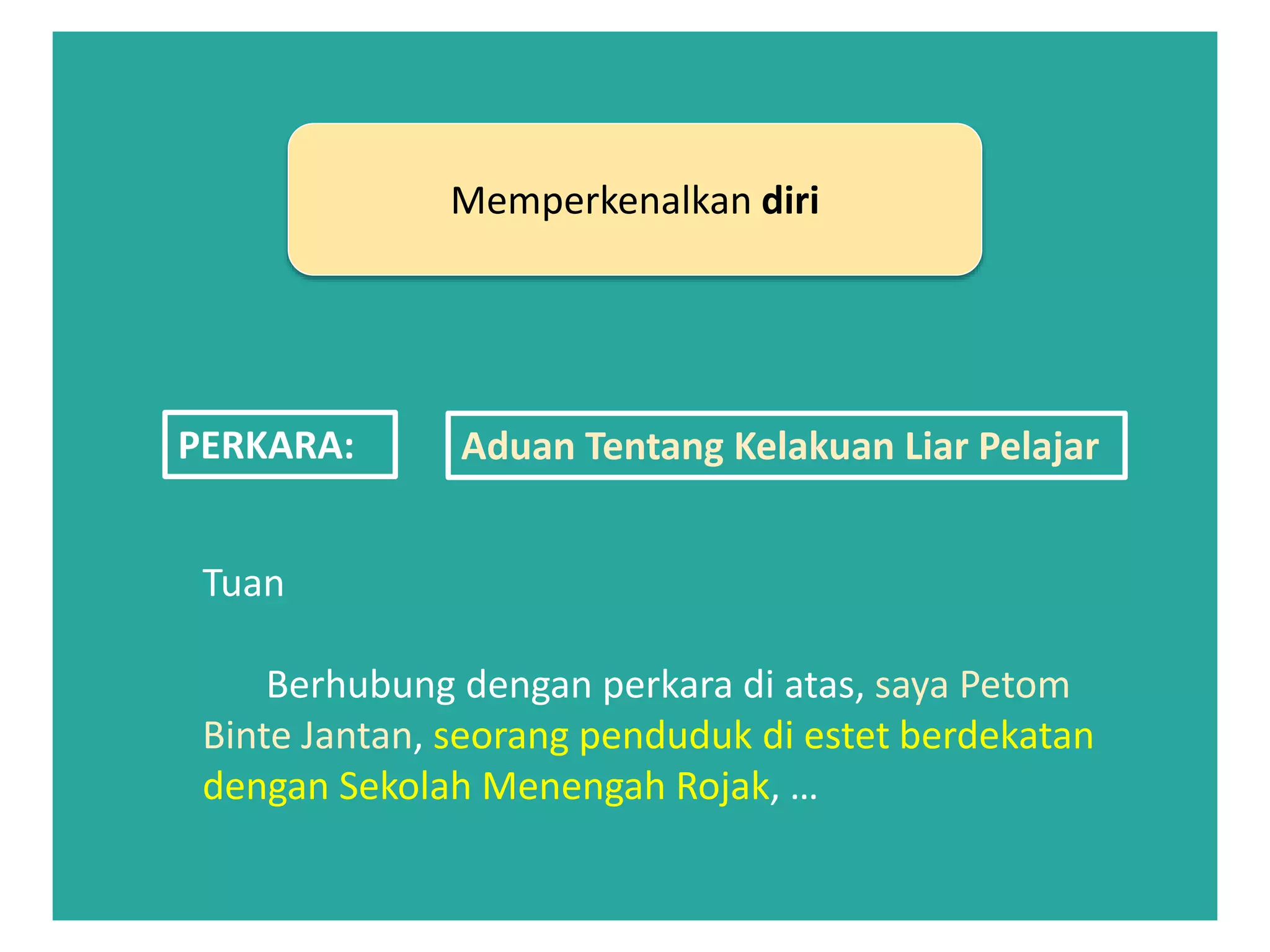 Format E-mel Rasmi | PPTX