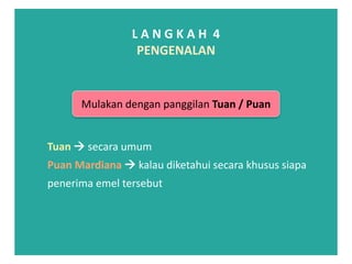 Format E-mel Rasmi | PPTX